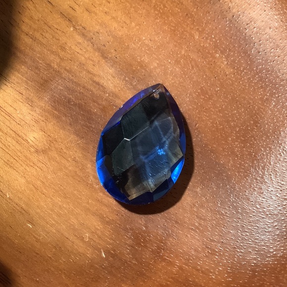 Art | Blue Teardrop Shaped Crystal | Poshmark